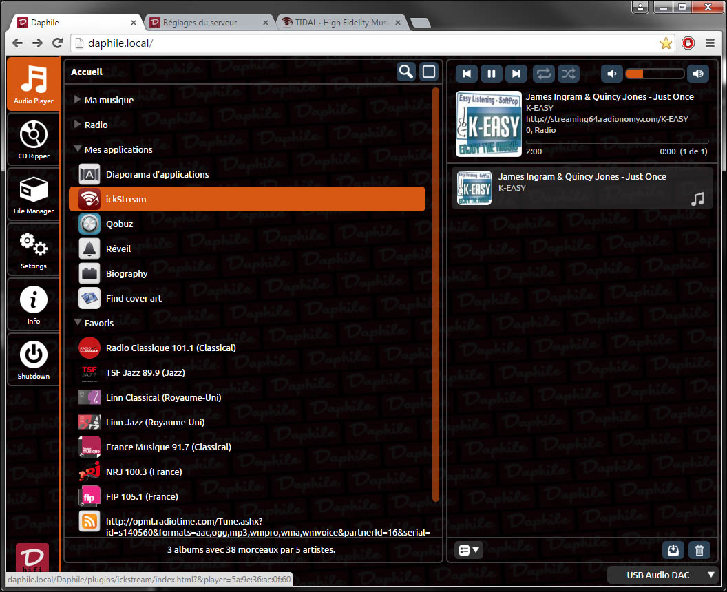 DAPHILE/NUC allons à l'essentiel :) - Enceintes et Musiques
