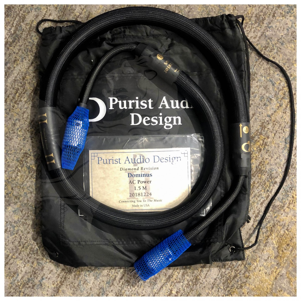 Purist Audio Design Dominus Power Cord Diamond Edition 1,5m chez E&M à ...
